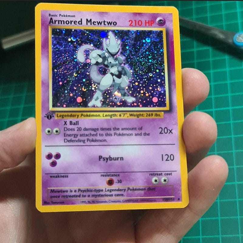 Giovanni Mewtwo Card - Etsy
