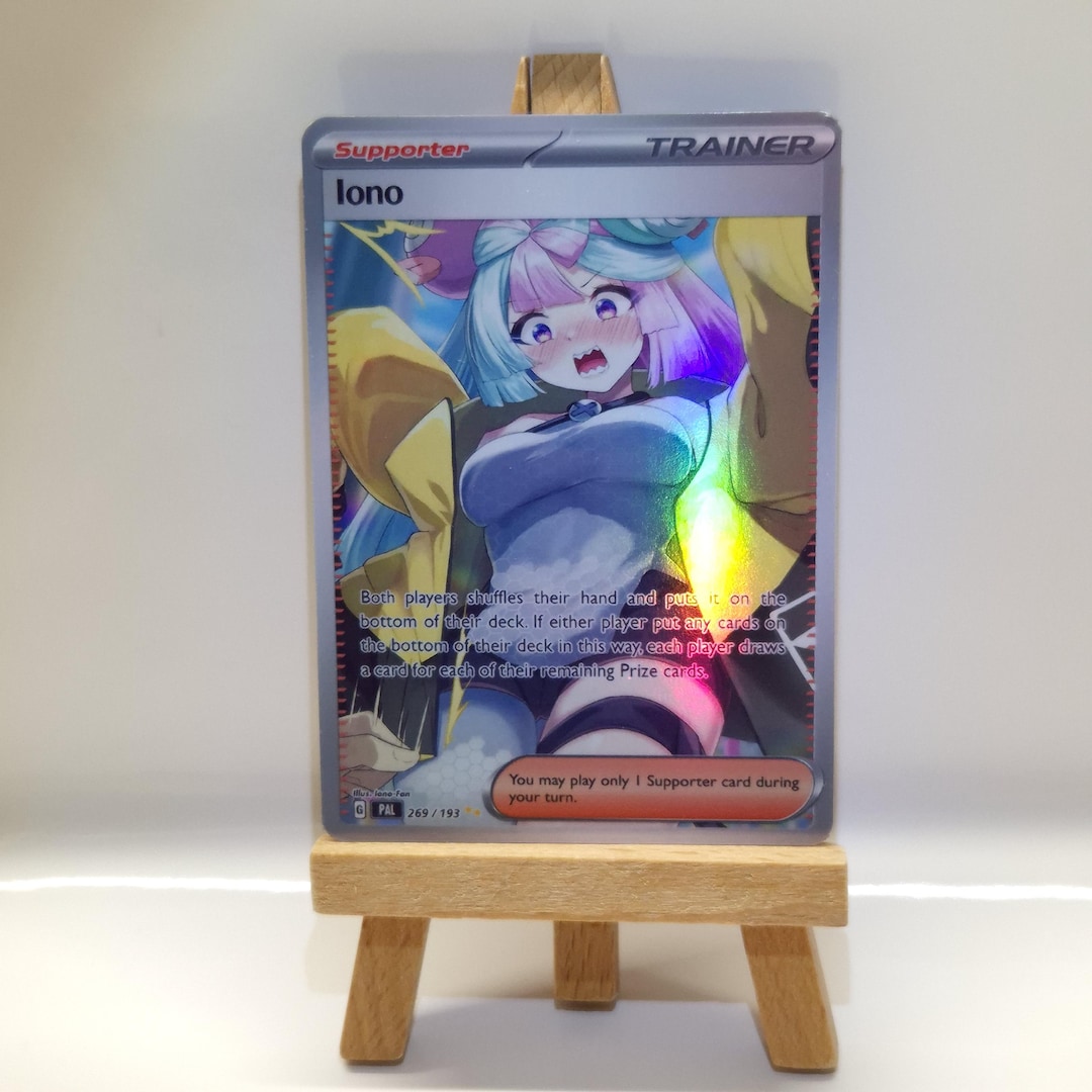 Enigmara / Iono Trainer - Holo - Pokemon Custom Card - Etsy