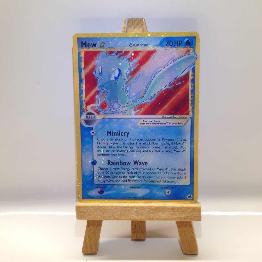Shiny Mew - Galaxy / Cosmo Holo - Pokemon Alternative Card - Etsy