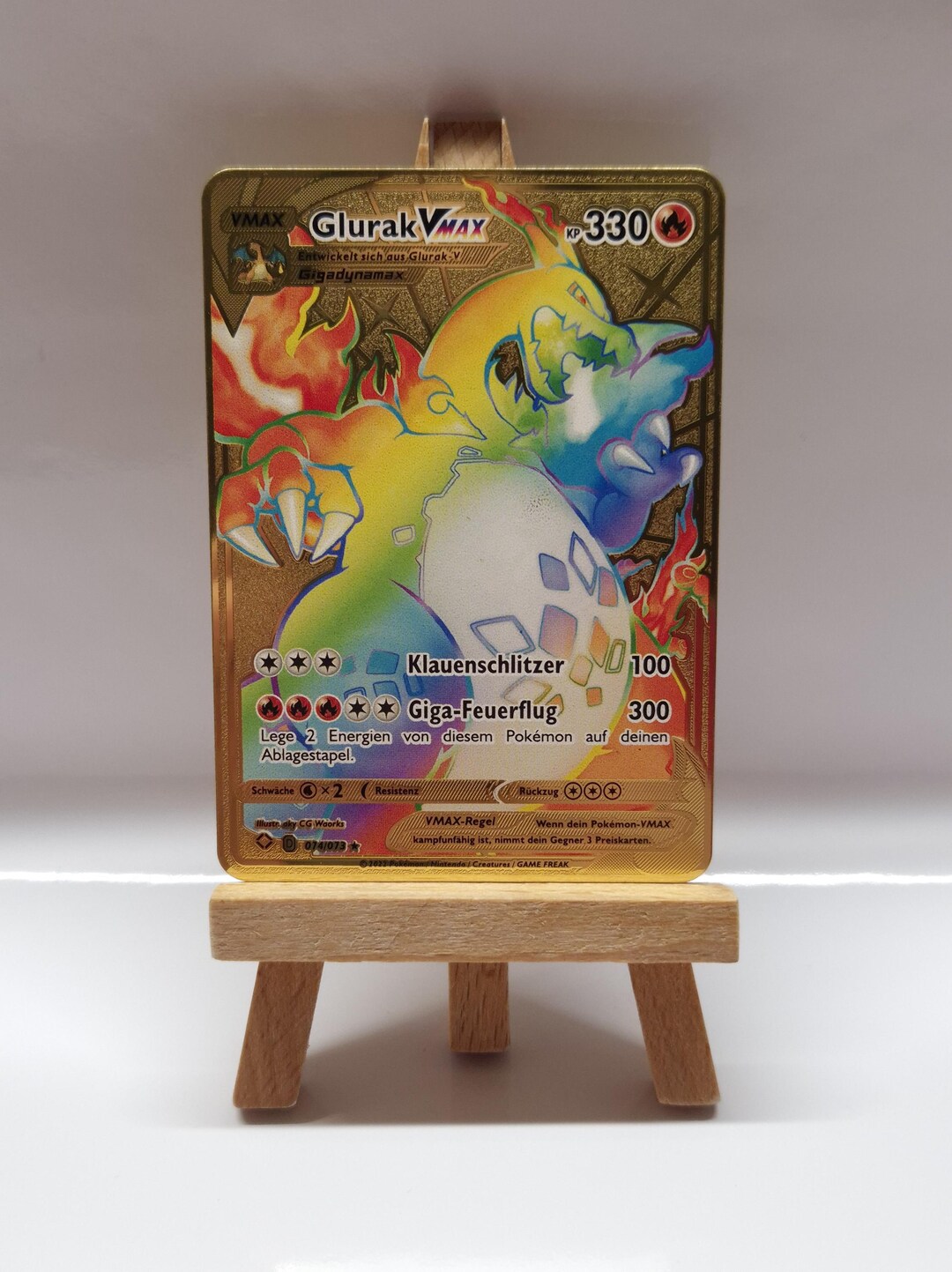 Charizard / Charizard Rainbow Shiny VMAX Pokemon Proxy Metal Card - Etsy