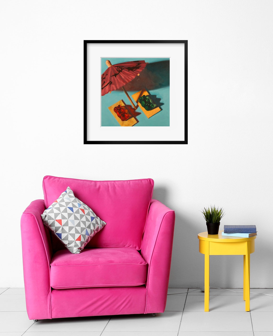 Gummy Bear Beach Bum Art Print From Oil Painting Tropical | Etsy