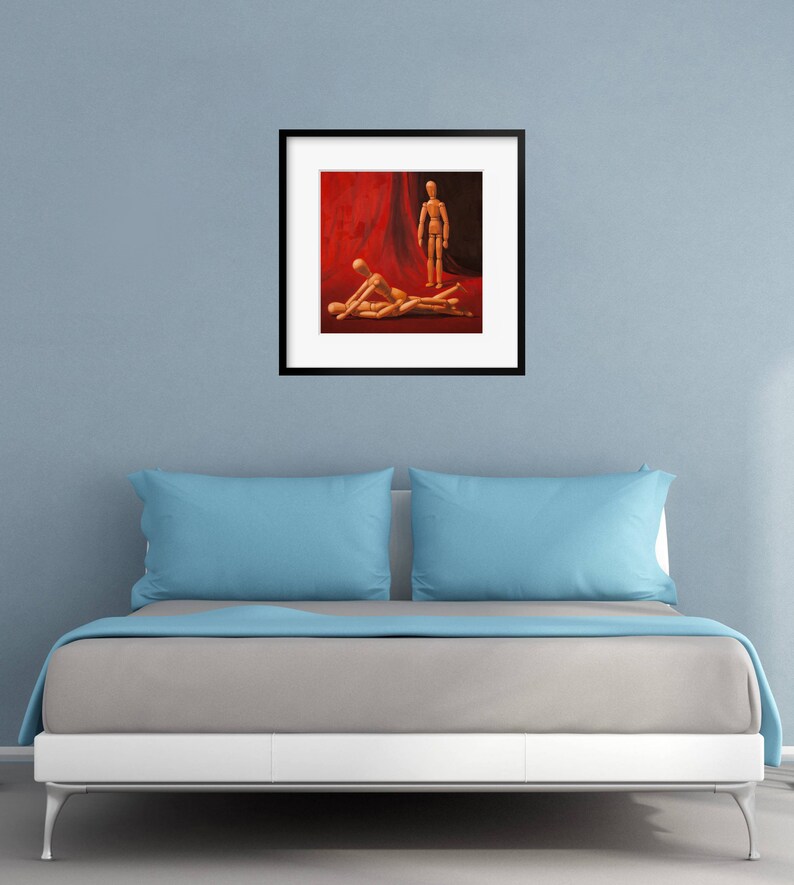 Mannequin Polyamory Art Print From Oil Painting Erotic - Etsy