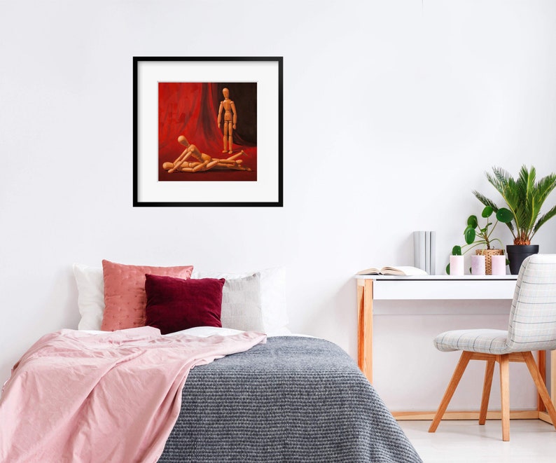 Mannequin Polyamory Art Print From Oil Painting Erotic - Etsy