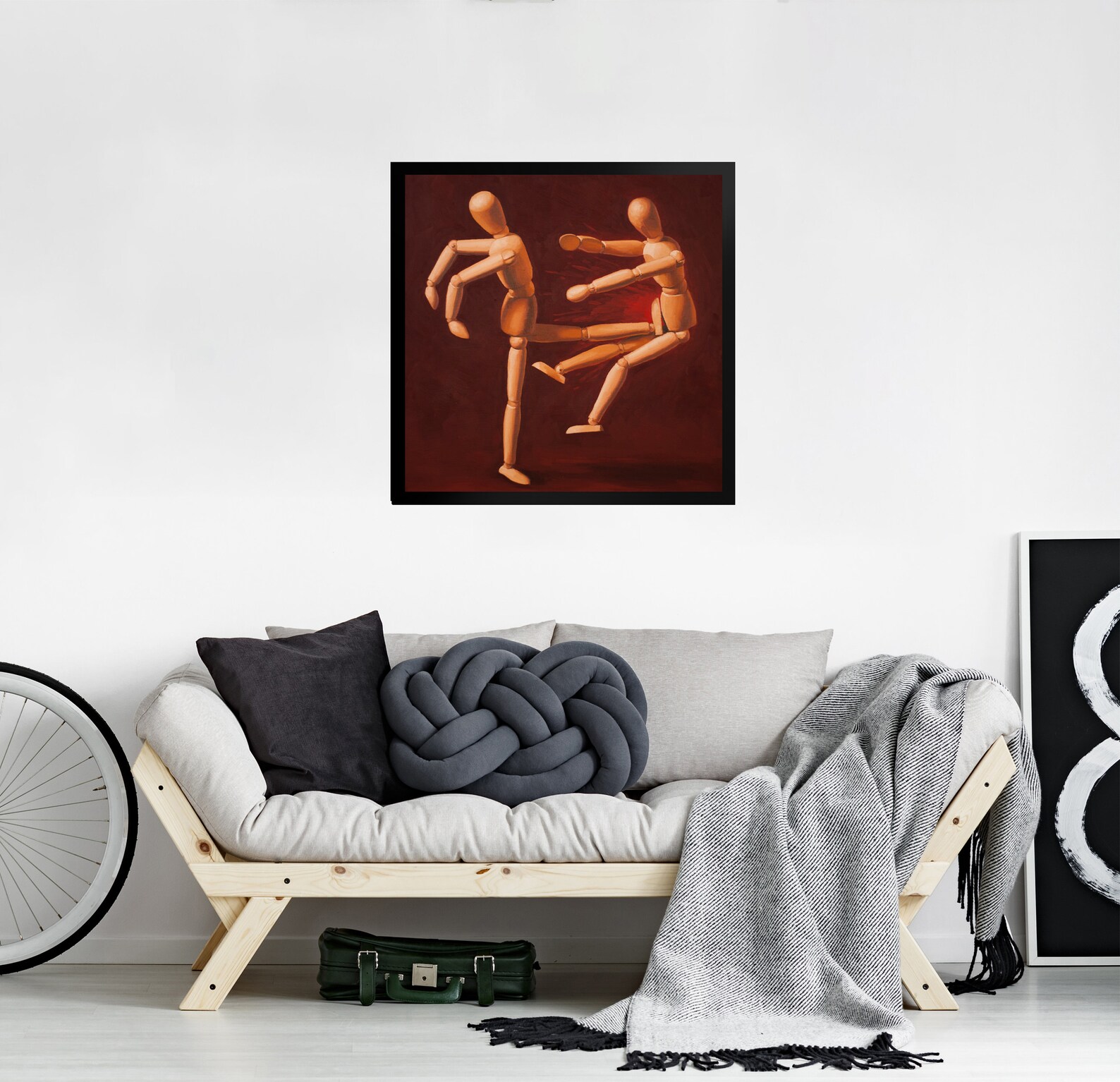 Mannequin Fight Club Framed Art Print From Oil Painting - Ready to Hang ...