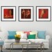 Wood Manikin Bedroom Wall Art Set of 3 Prints From Oil Paintings 3 ...
