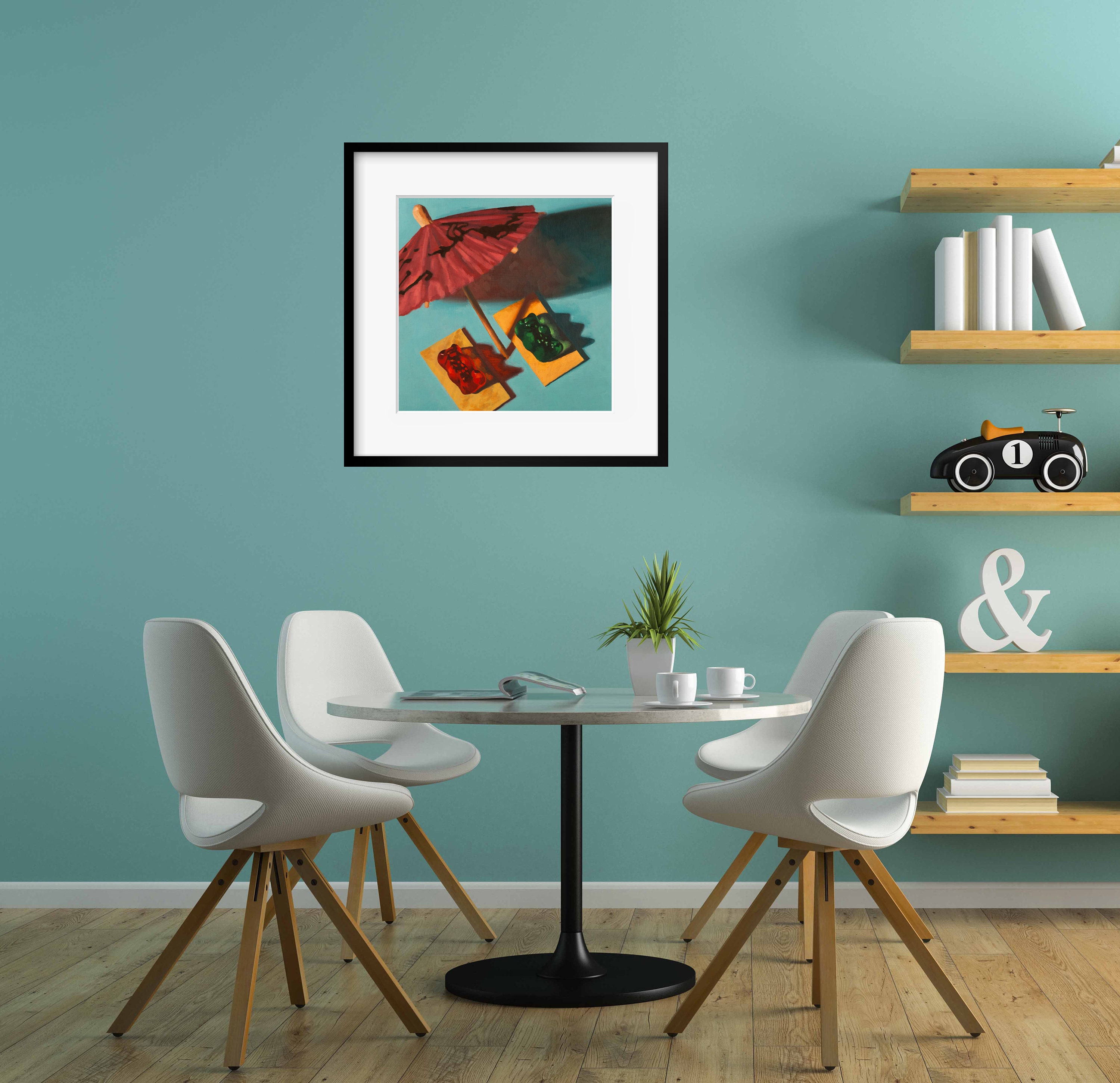 Gummy Bear Beach Bum Art Print From Oil Painting - Tropical Surf Art ...