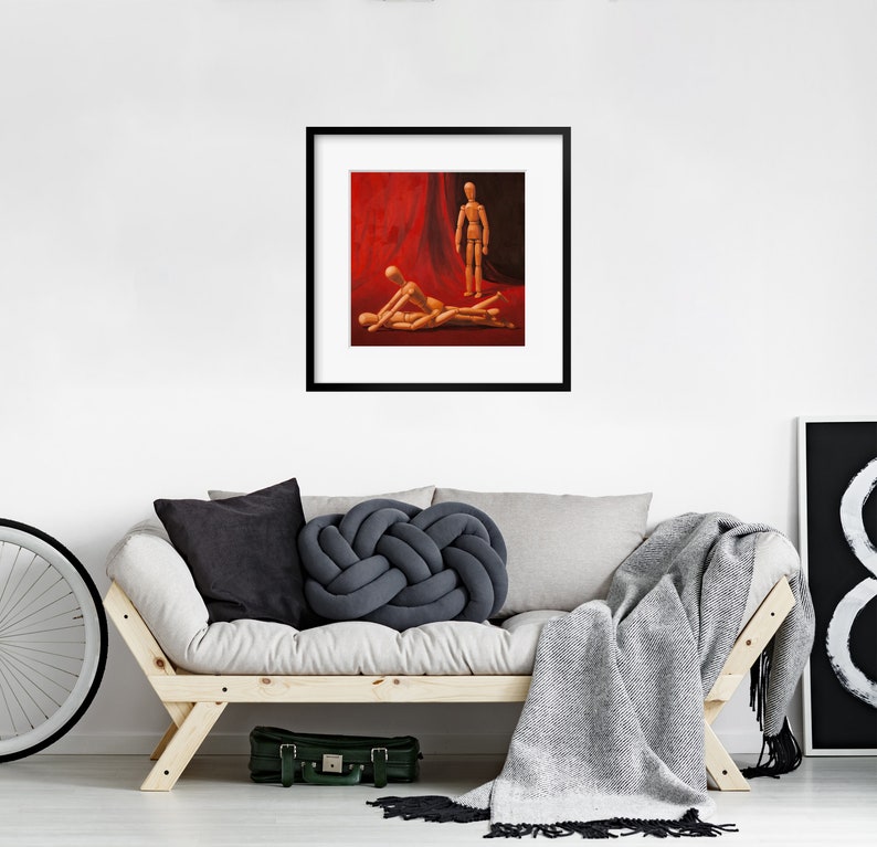 Mannequin Polyamory Art Print From Oil Painting Erotic - Etsy