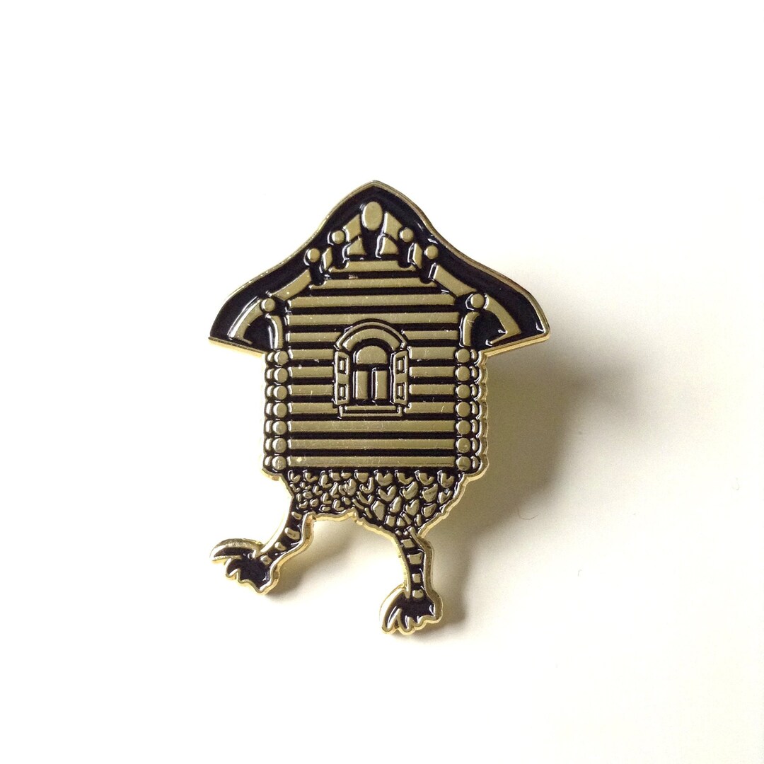 Baba Yaga Hut Enamel Pin - Etsy
