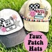 FAUX PATCH Trucker Hat, Cute but Psycho Hat, Husbands Tab Hat, Best ...