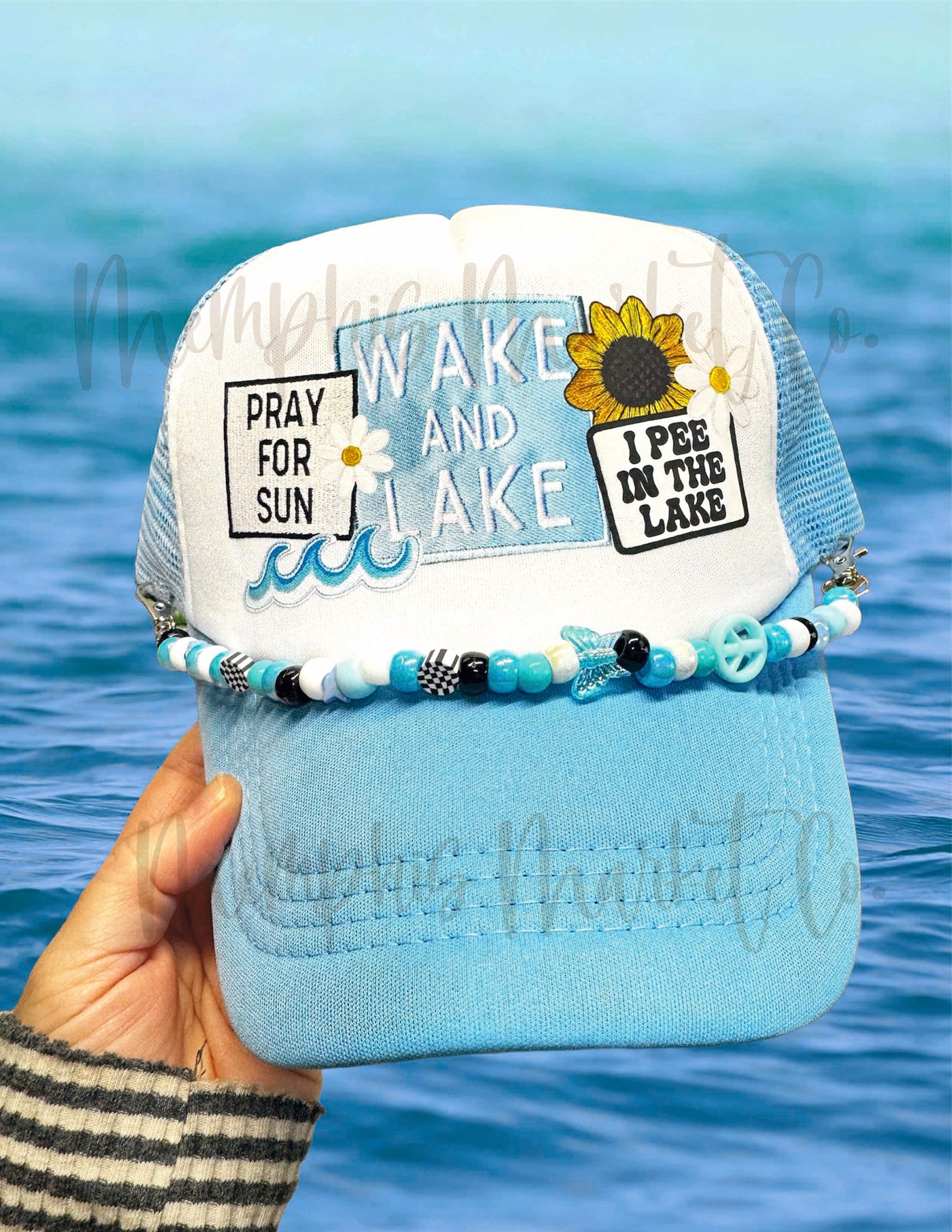 Lake Life Hat, FAUX Patch Trucker Hat, Trendy Hat for Women, Custom ...