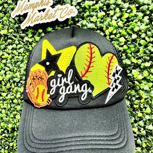 Sports Mom Trucker Hat, Hat With Patches, Basketball Mama, Baseball Gift for Her, Game Day Hat ...