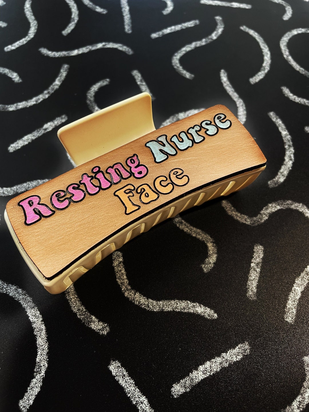 Nurse Hair Clip, Leather Claw Clip, Nurse Gift for Her, Nurse ...