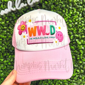 FAUX Patch Trucker Hat, Patch Hat for Women, Pray More Worry Less ...