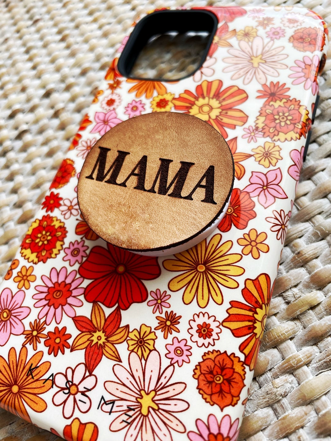 Leather Phone Grip, Mother's Day Gift for Her, Phone Accessory, Phone ...