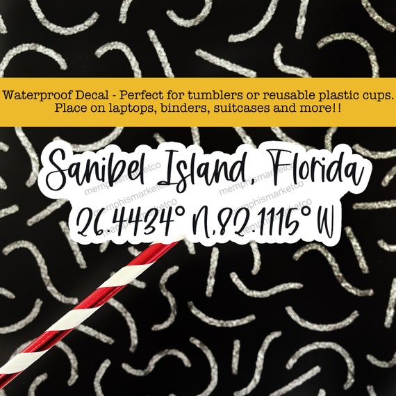 Sanibel Island Sticker Sanibel Decal Florida Sticker - Etsy