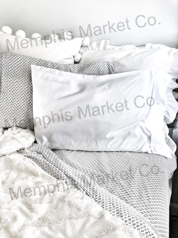 Standard Pillowcase Mockup Blank Pillowcase White Pillowcase | Etsy