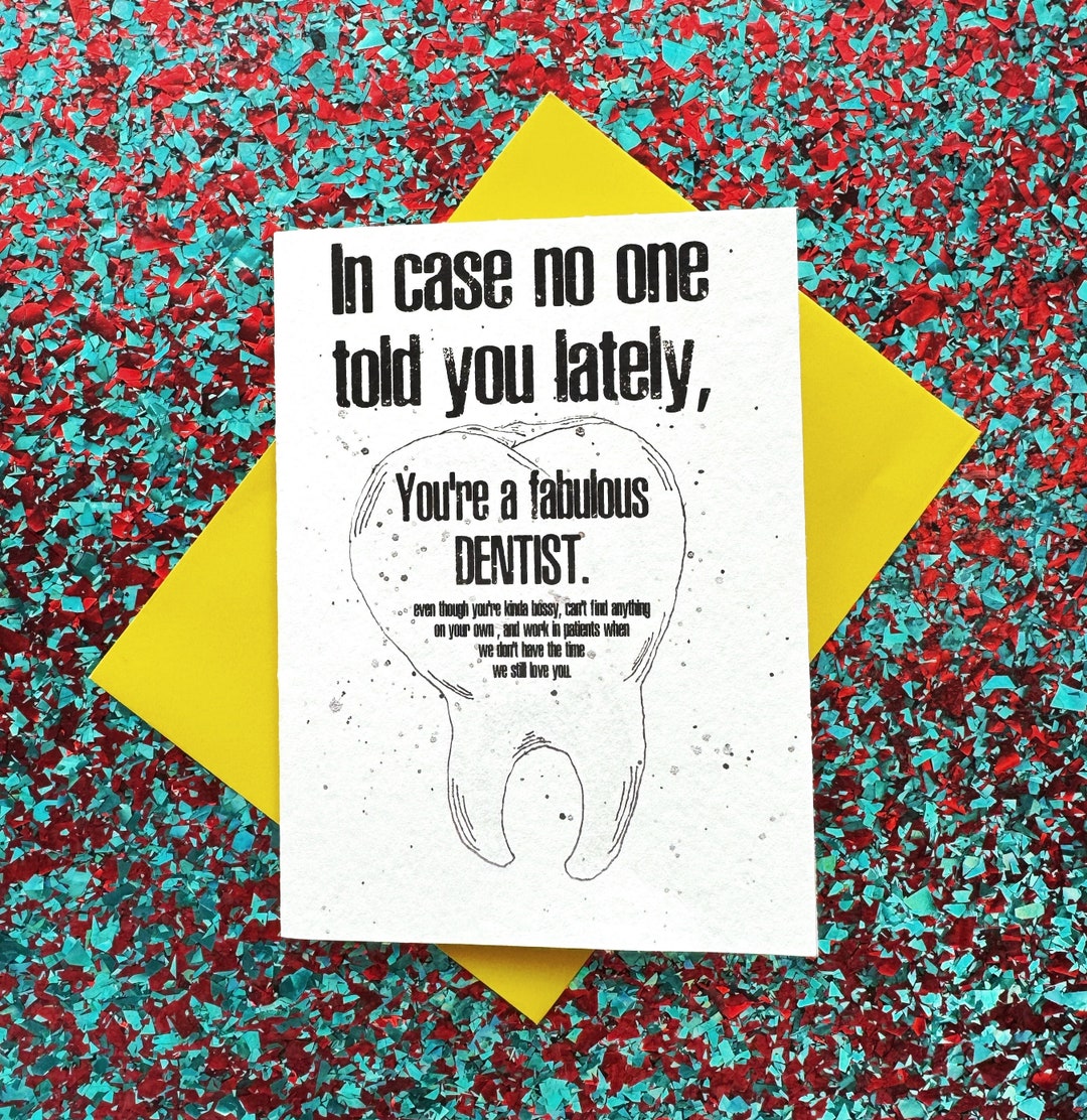Printable Dental Card, Dental Assistant Birthday for Her, Dental Week ...