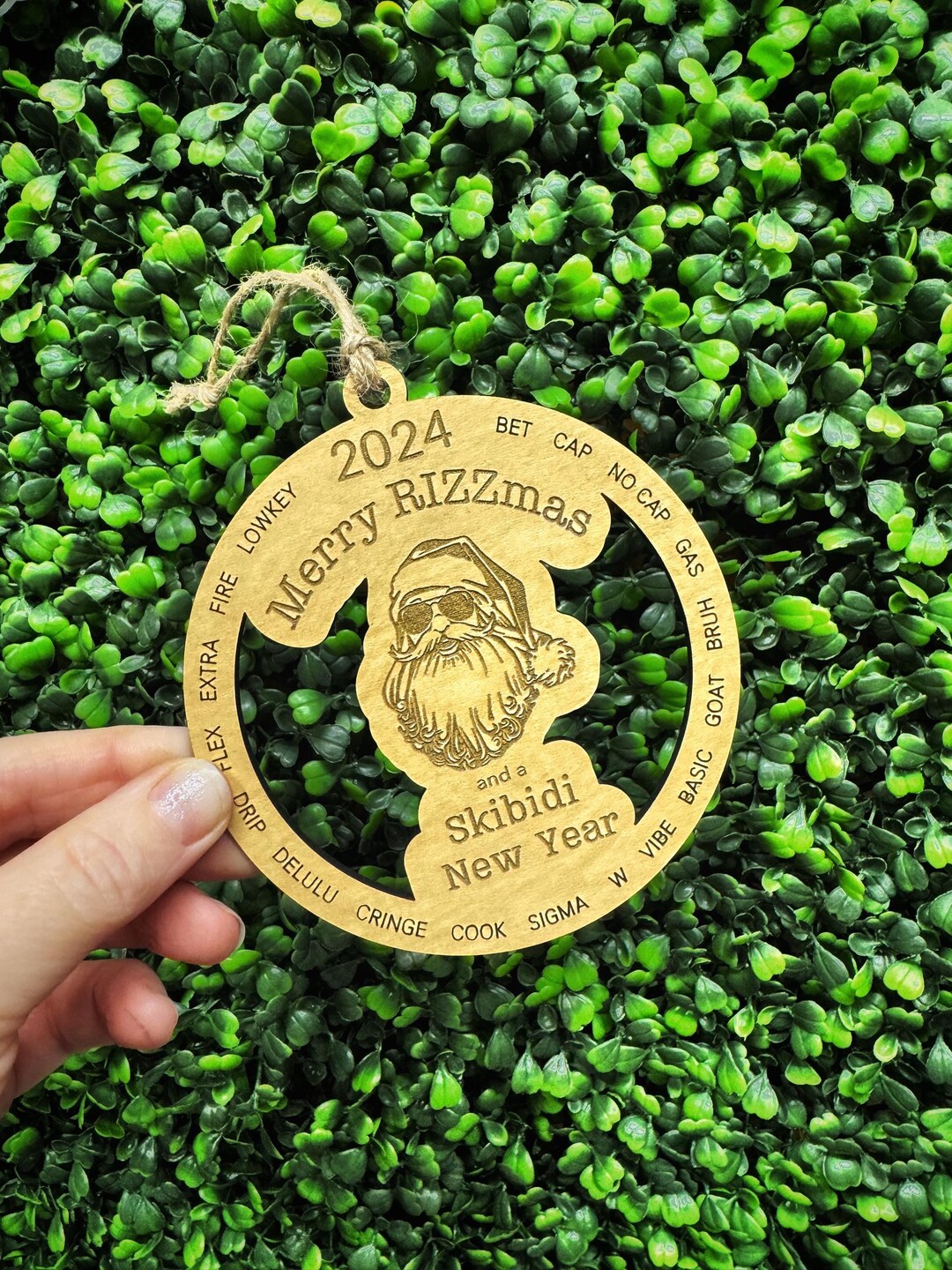 Funny Christmas Ornament for Teen, Happy Rizzmas, Gift for Teen Boy ...