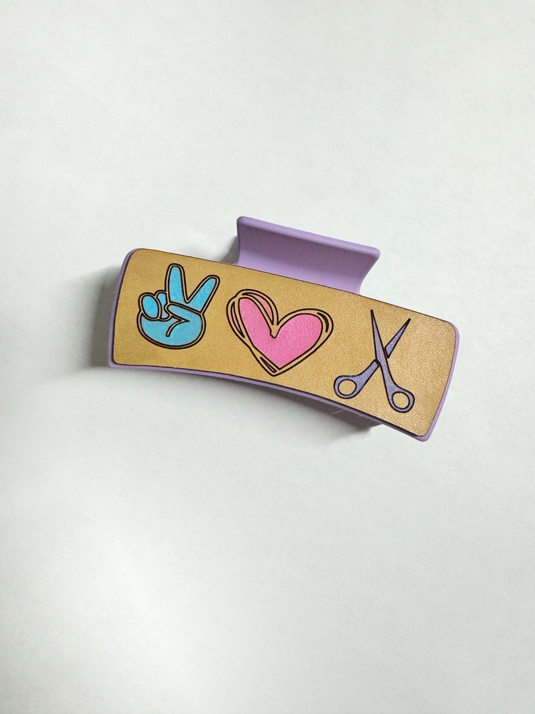 Leather Claw Clip, Hair Stylist, Birthday Gift for Women, Cosmetology ...