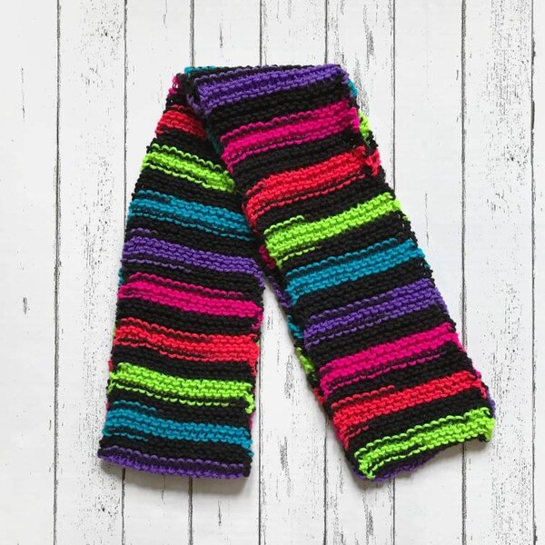 Neon Scarf - Etsy