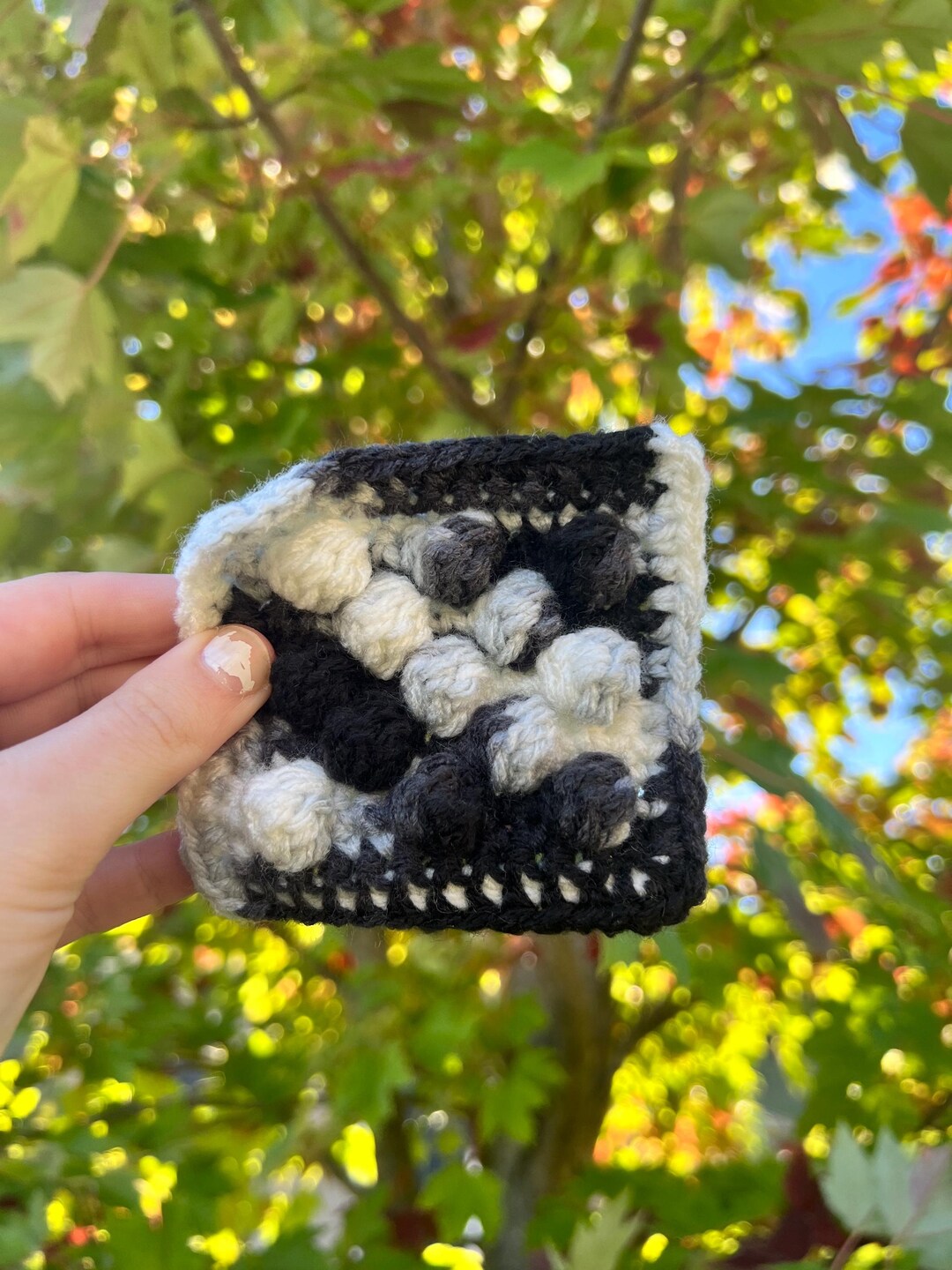 Poppable Crochet Fidget Toy, Multiple Pop Fidget Square, 13 Pop Fidget ...