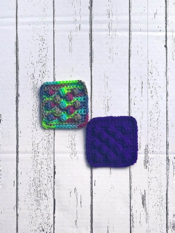 Poppable Crochet Fidget Toy Multiple Pop Fidget Square 13 - Etsy