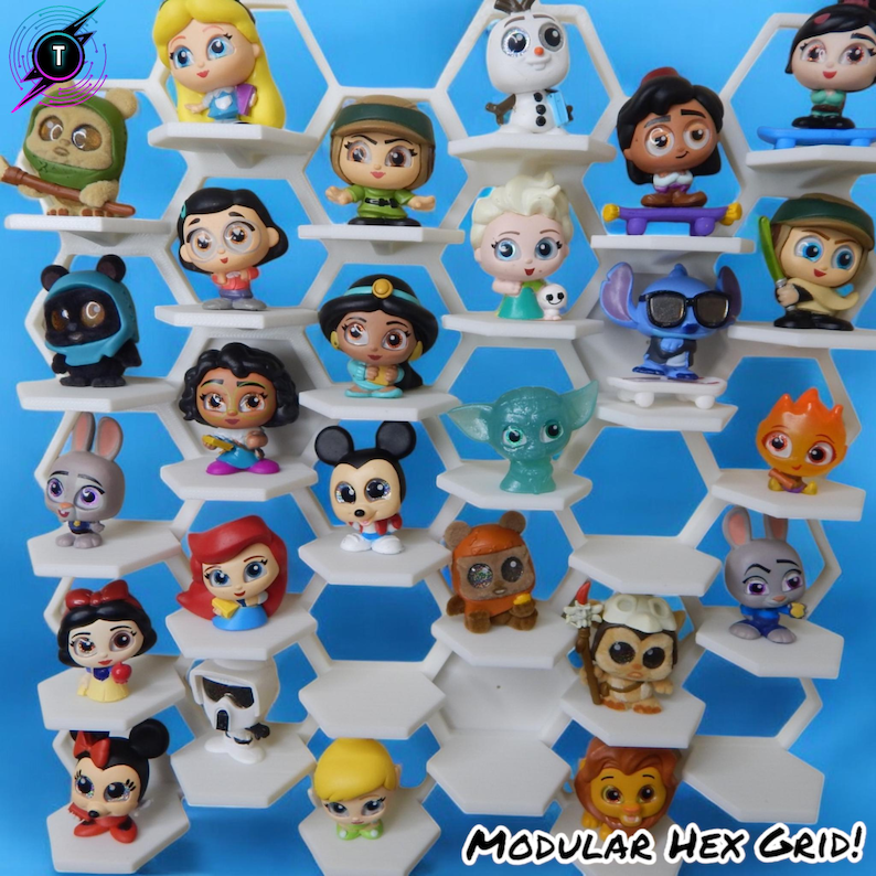 Disney Doorables Display Shelf, Modular Hexagon, Wall Mount - Etsy