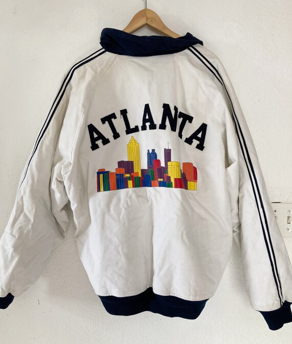 XL/XXL Vintage ATLANTA embroidered bomber winter jack… - Gem