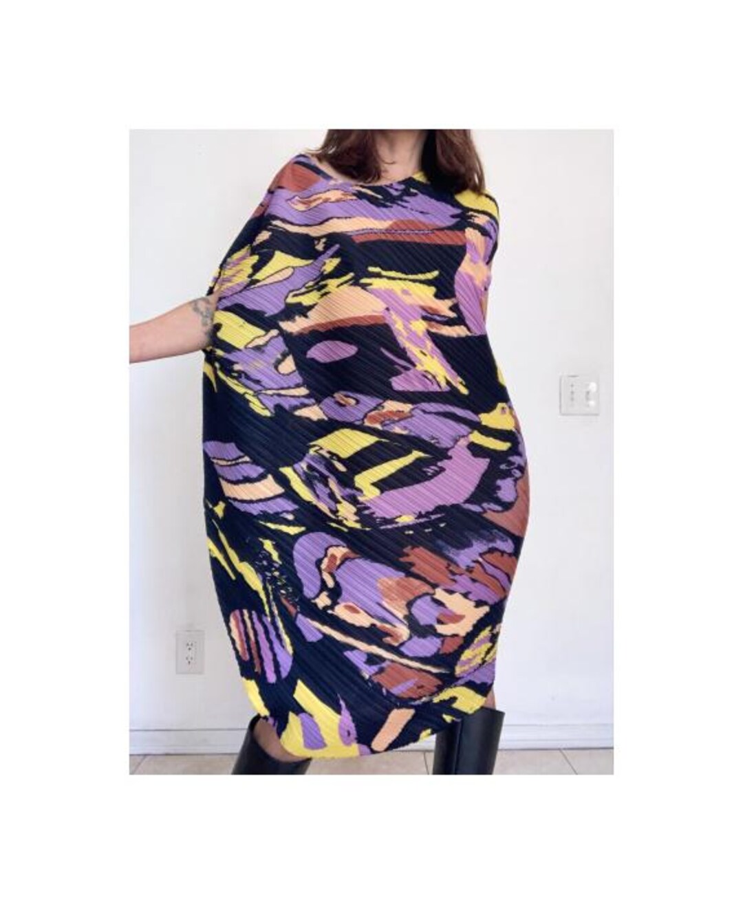 Pleated Avant Garde Oversized Evening Party Cocktail Maxi Dress - Etsy