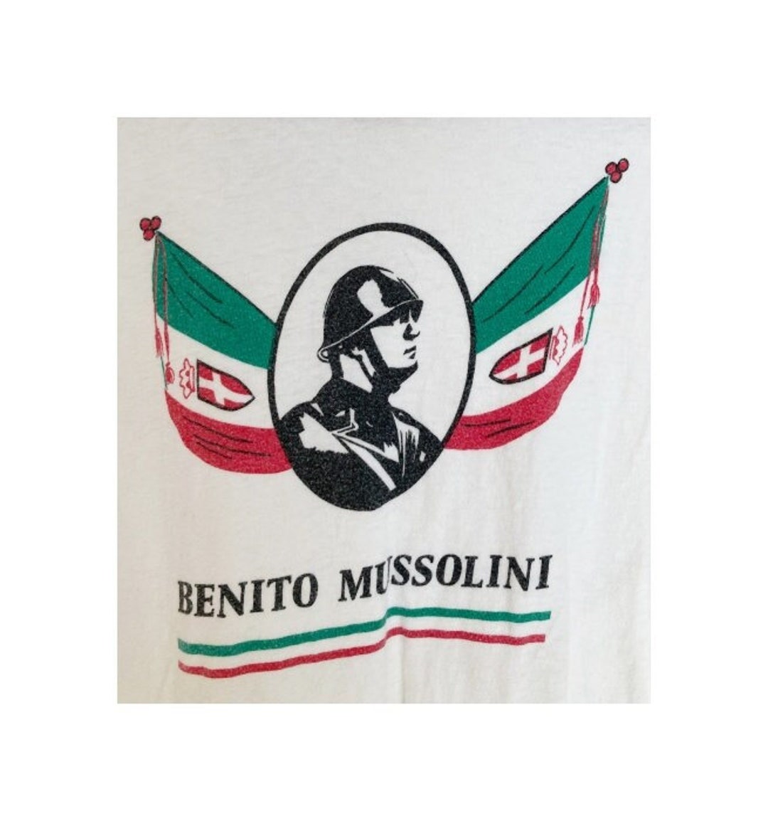 Vintage Benito Mussolini Tee Tshirt - Etsy
