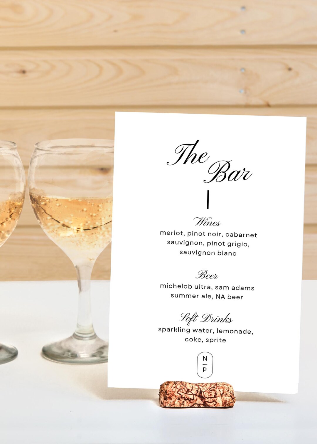 Bar Menu Editable Template Wedding Bar Wedding Drinks Signage Wedding ...