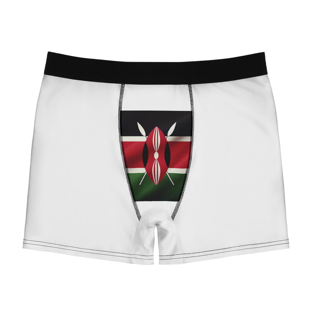 Kenyan Flag Men's Boxer Briefs, Comfortable Underwear, Gifts for Him, Men's Fashion, Boxer ...