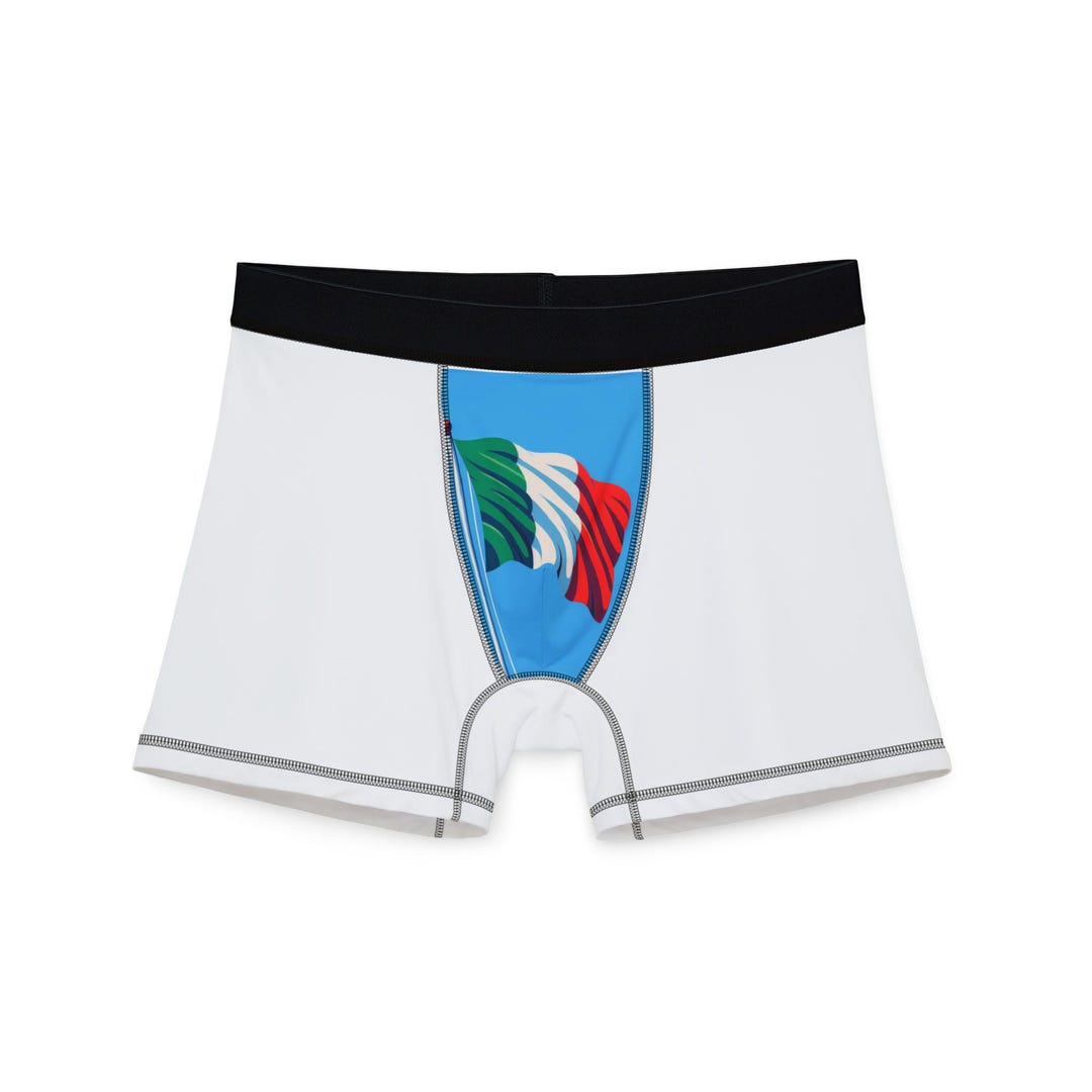 Italy Flag Men's Boxers, Fun Underwear, Men's Lounge Shorts, Perfect ...