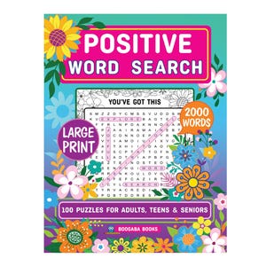 Positive Word Search Puzzles for Adults, Teens & Seniors: Large Print ...