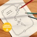 Kids Rosary Coloring Page, Catholic Prayer Printable, Activity ...