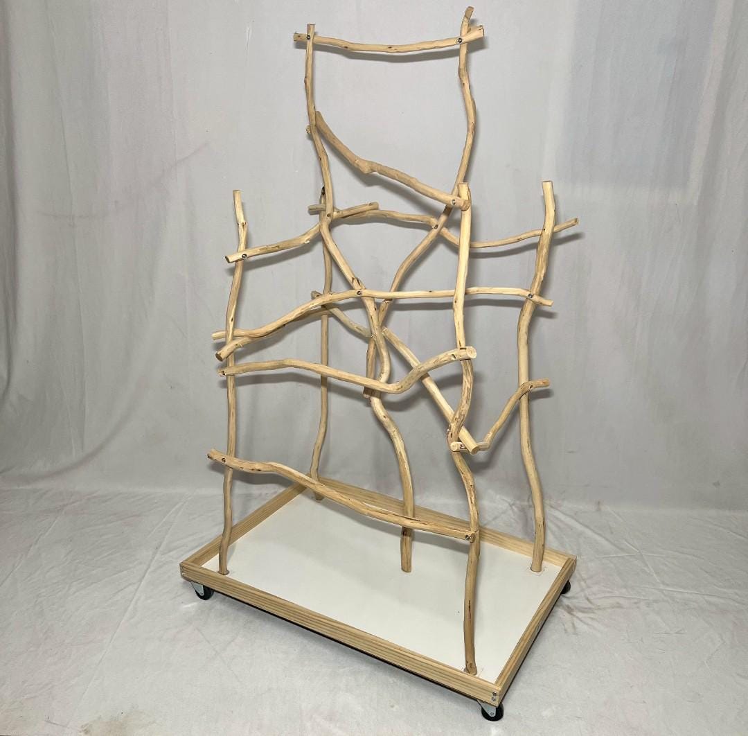 Parrot Tree 6ft Bird Tree Monkey Tree Reptile Habitat Hard Wood Quality ...