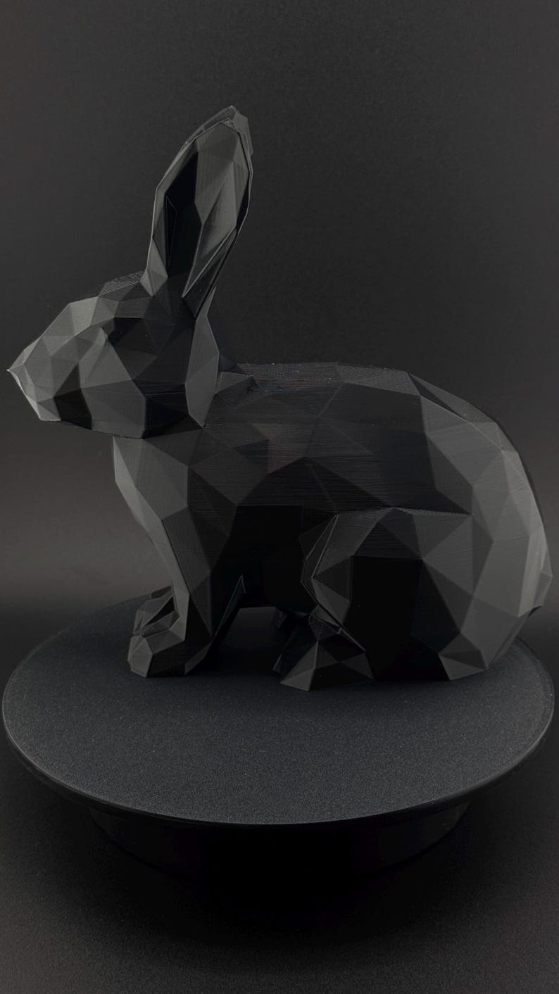 Low Poly Bunny Figurine | 3D Printing - Etsy