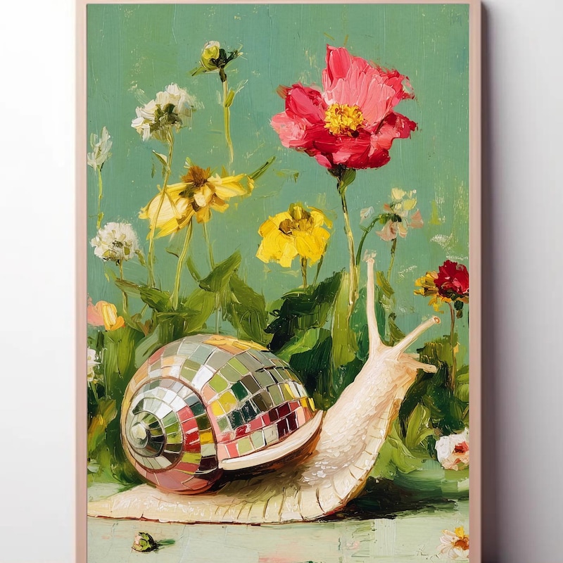 Disco Snail Wall Decor - Etsy