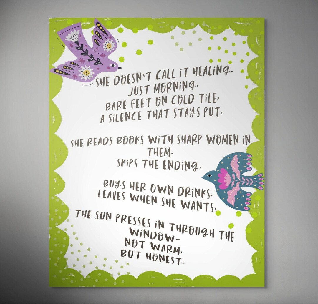 Healing Poem Art Print: Empowering Divorce Recovery Gift (digital ...