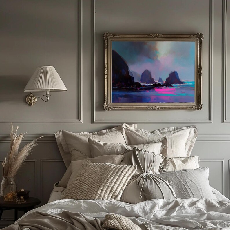 Oregon Landscape Art Print: Vibrant Painting | Landscape | United ...