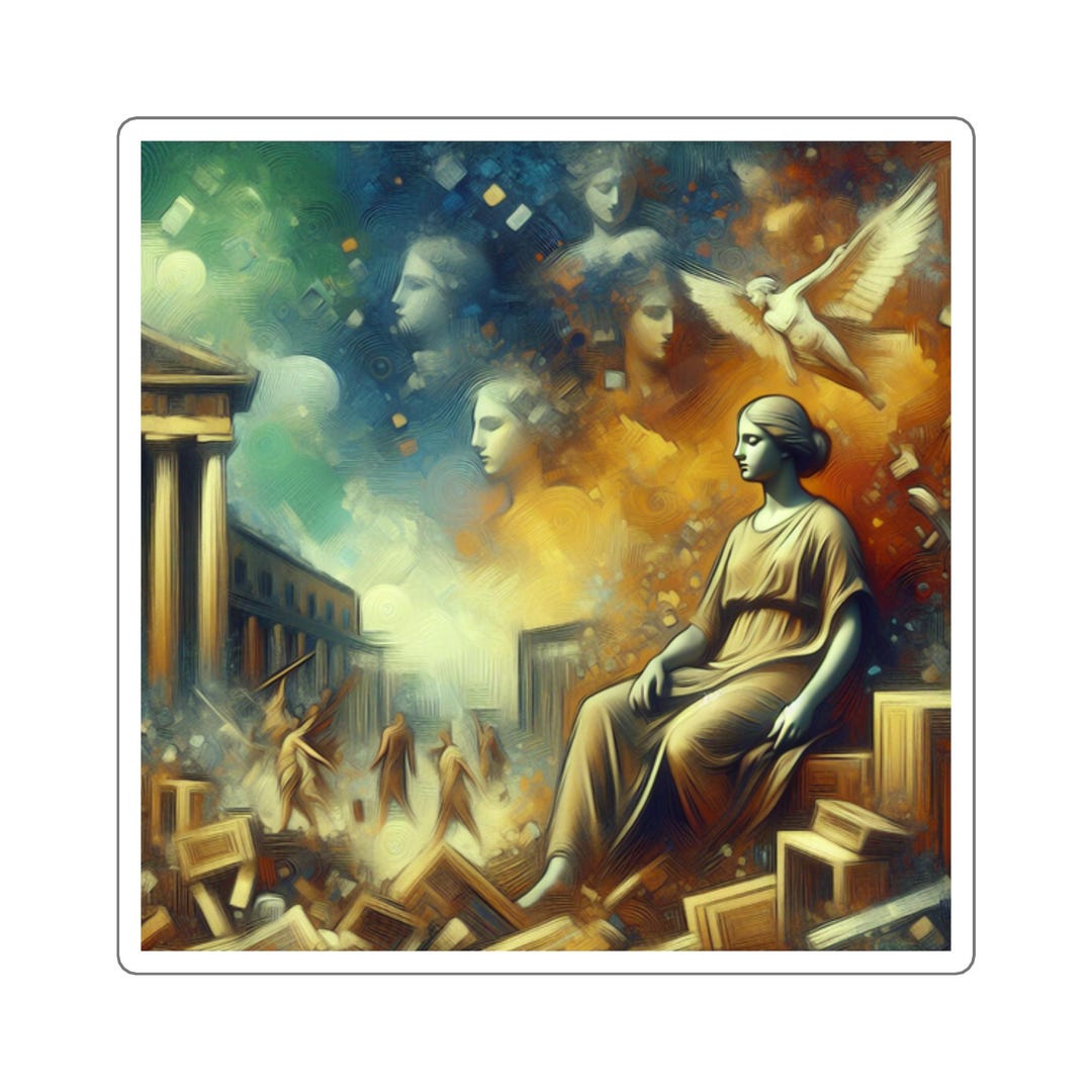 Stoic Square Sticker - Etsy