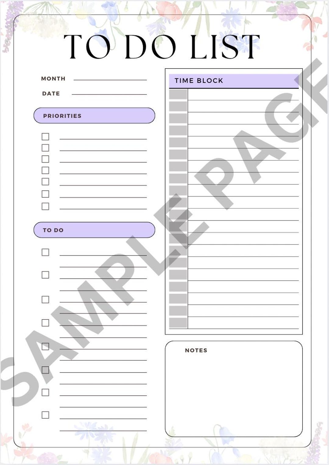 Daily Planner (ADHD Friendly) [printable] - Etsy