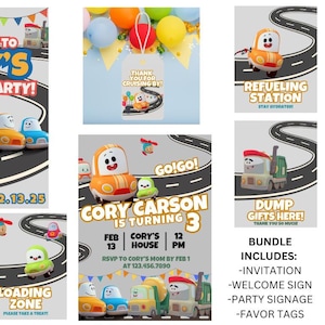 Cory Carson Birthday Party Bundle | Editable Templates - Etsy