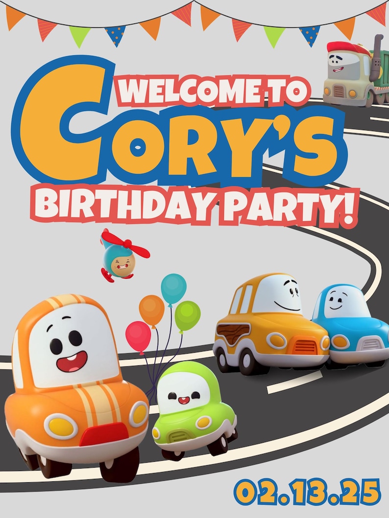 Cory Carson Birthday Party Bundle | Editable Templates - Etsy