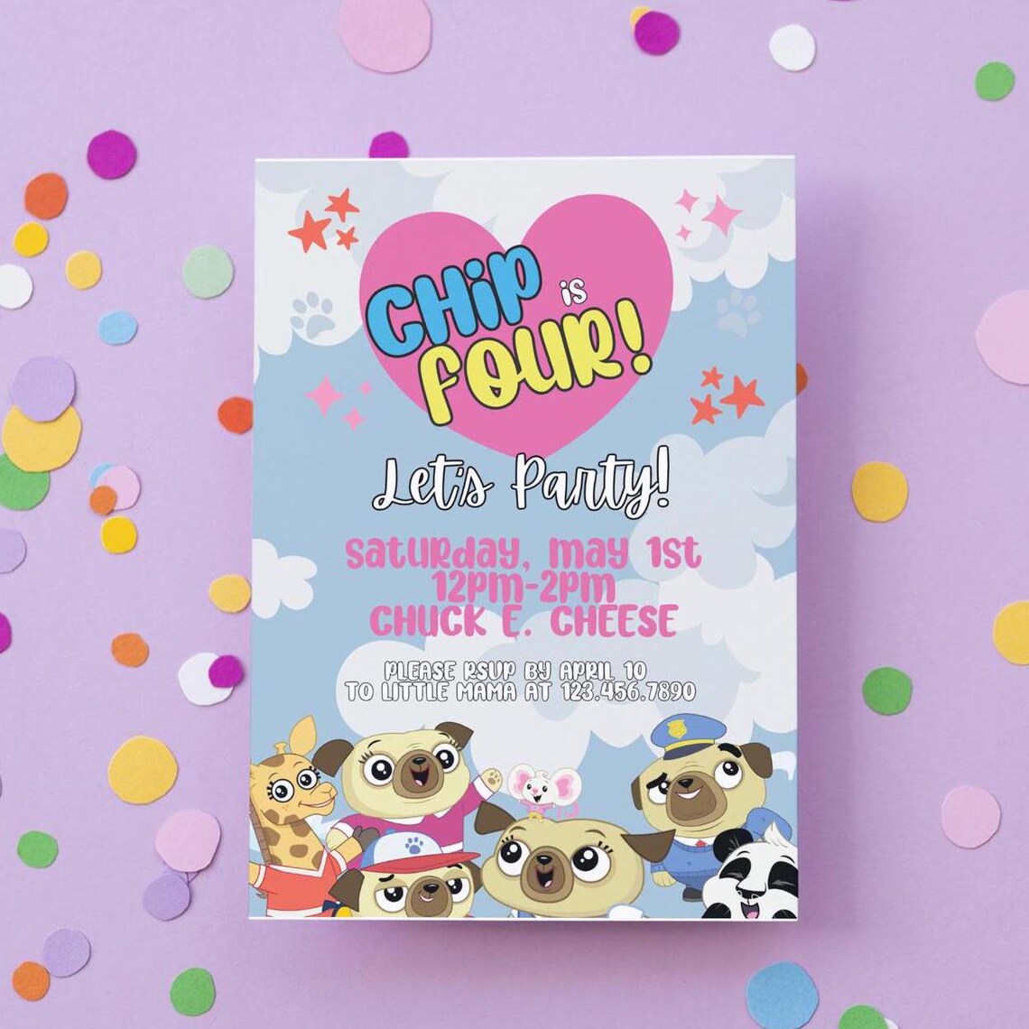 Chip and Potato Birthday Party Signage Bundle | Digital Download ...
