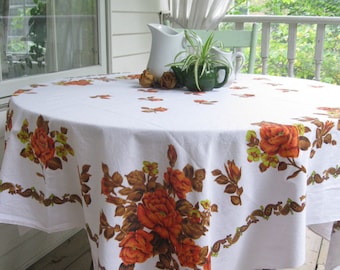 Roses tablecloth | Etsy