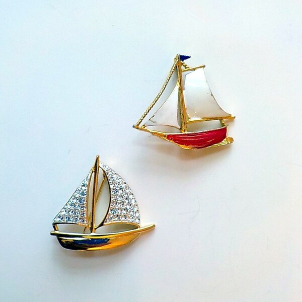 Sailboat Brooch - Etsy