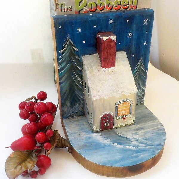 Painted Bookends - Etsy