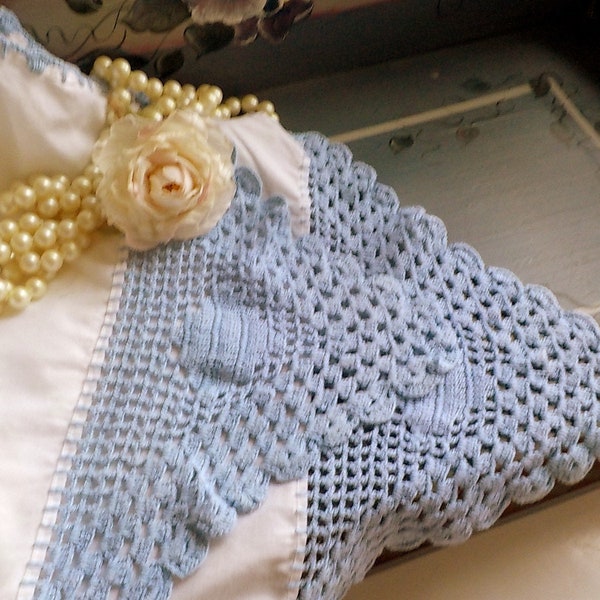 Blue Lace Table Runner - Etsy