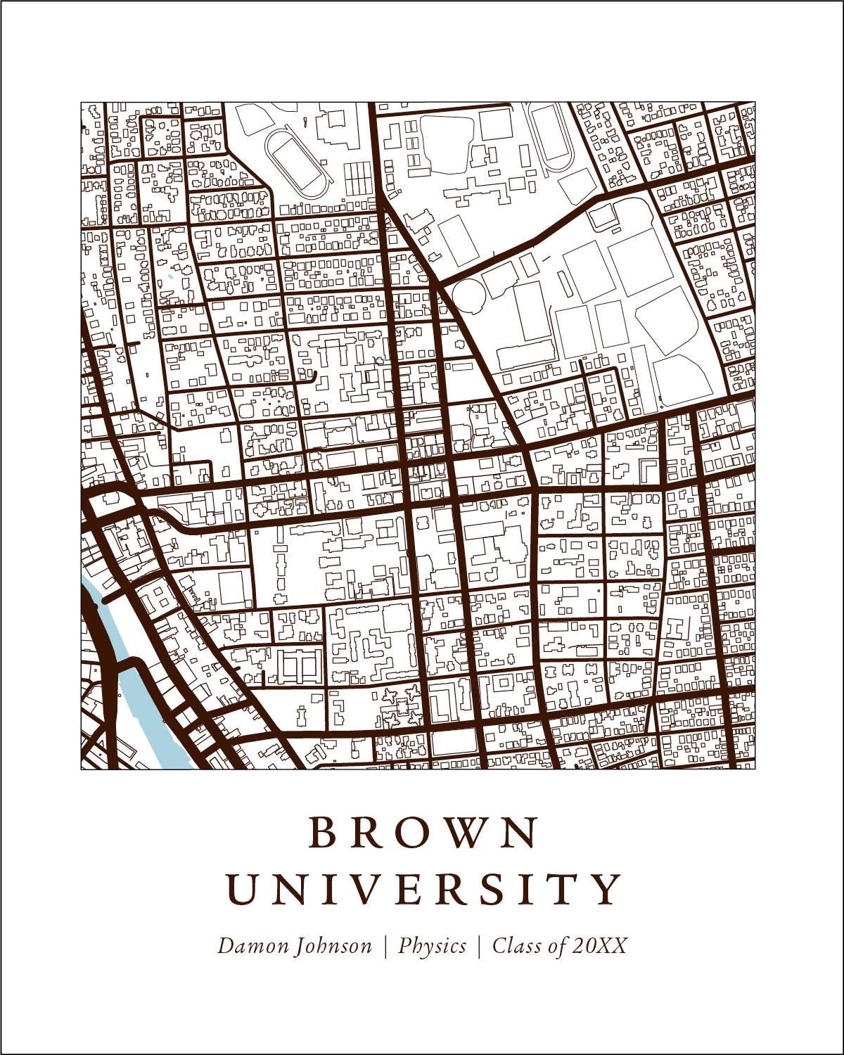 Brown University Graduation Map | Brown University Map | College ...